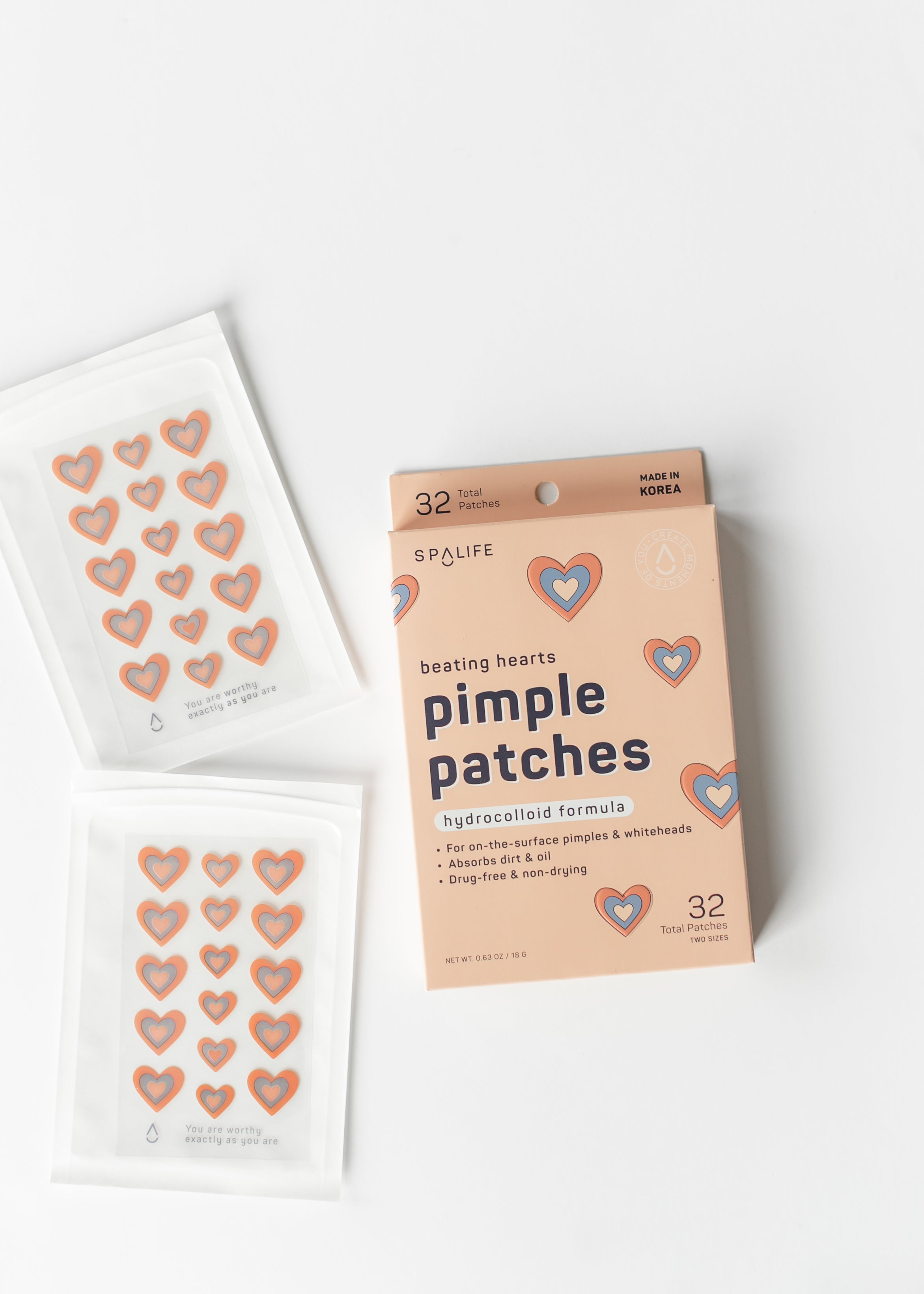 Beating Hearts Hydrocolloid Pimple Patches – Inherit Co.