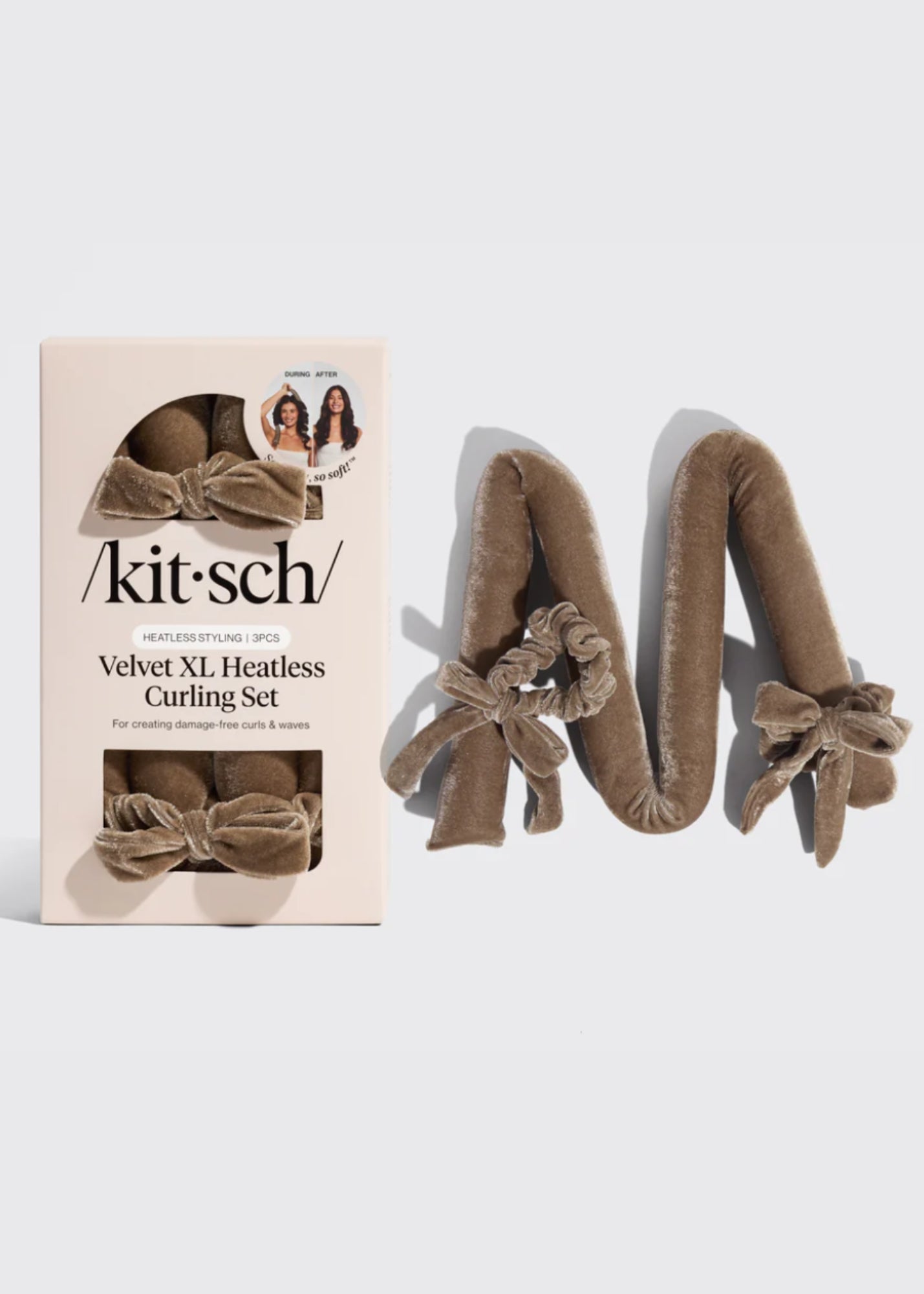 Kitsch™ Velvet XL Heatless Curling Set – Inherit Co.